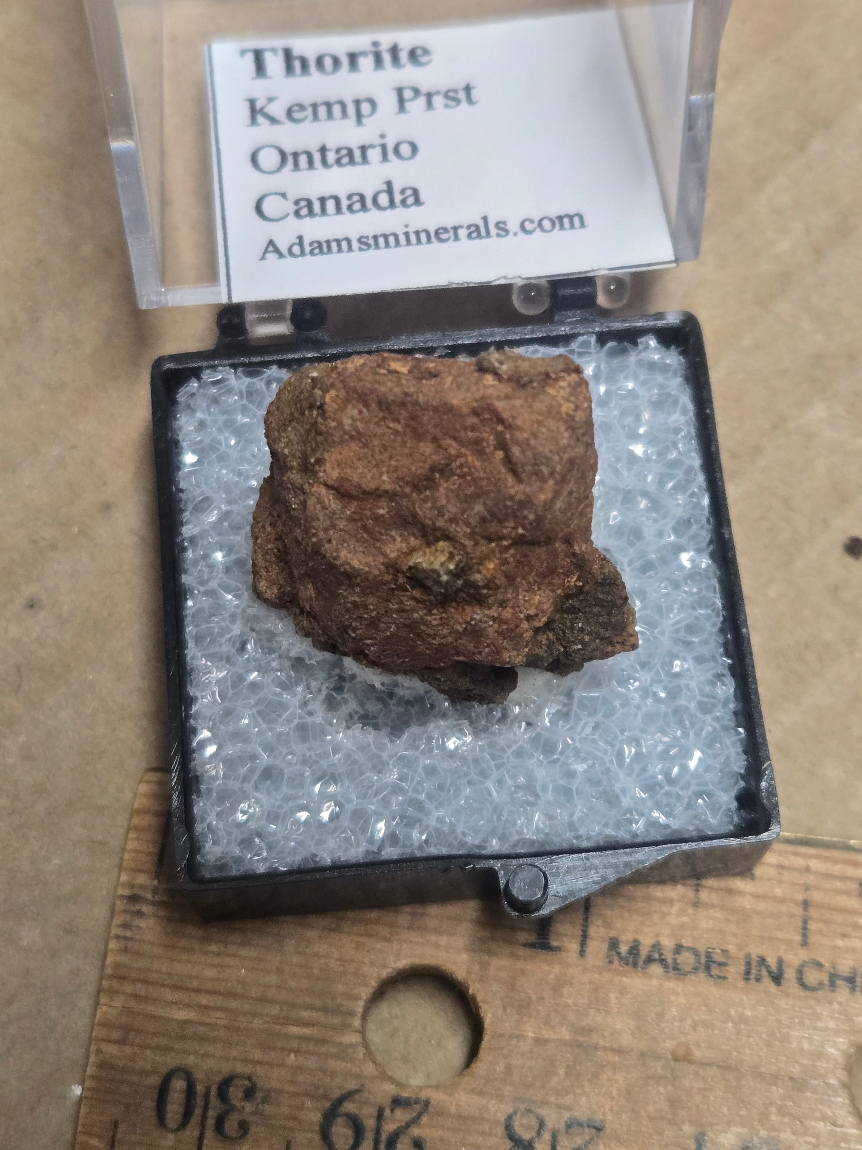 Thorite crystal - Adam's Minerals LLC