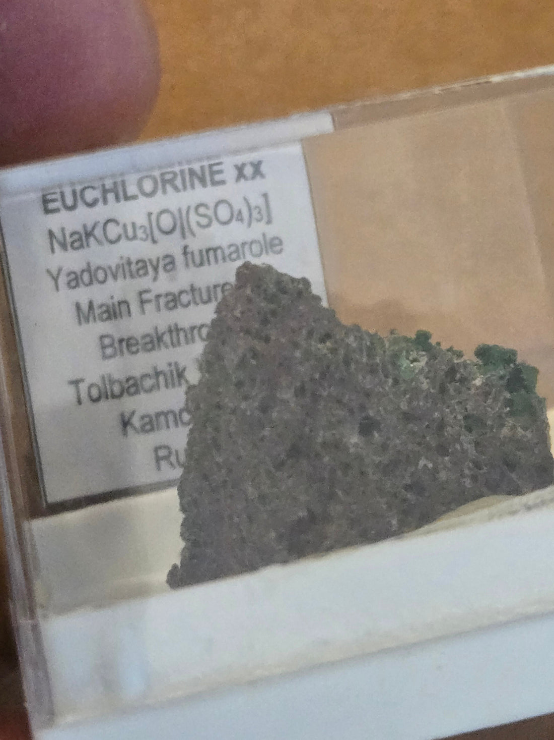 Euchlorine specimen - Adam's Minerals LLC