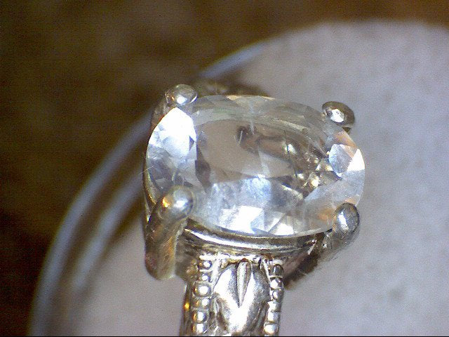 Phenakite Engraved Shank Ring - Adam's Minerals LLC
