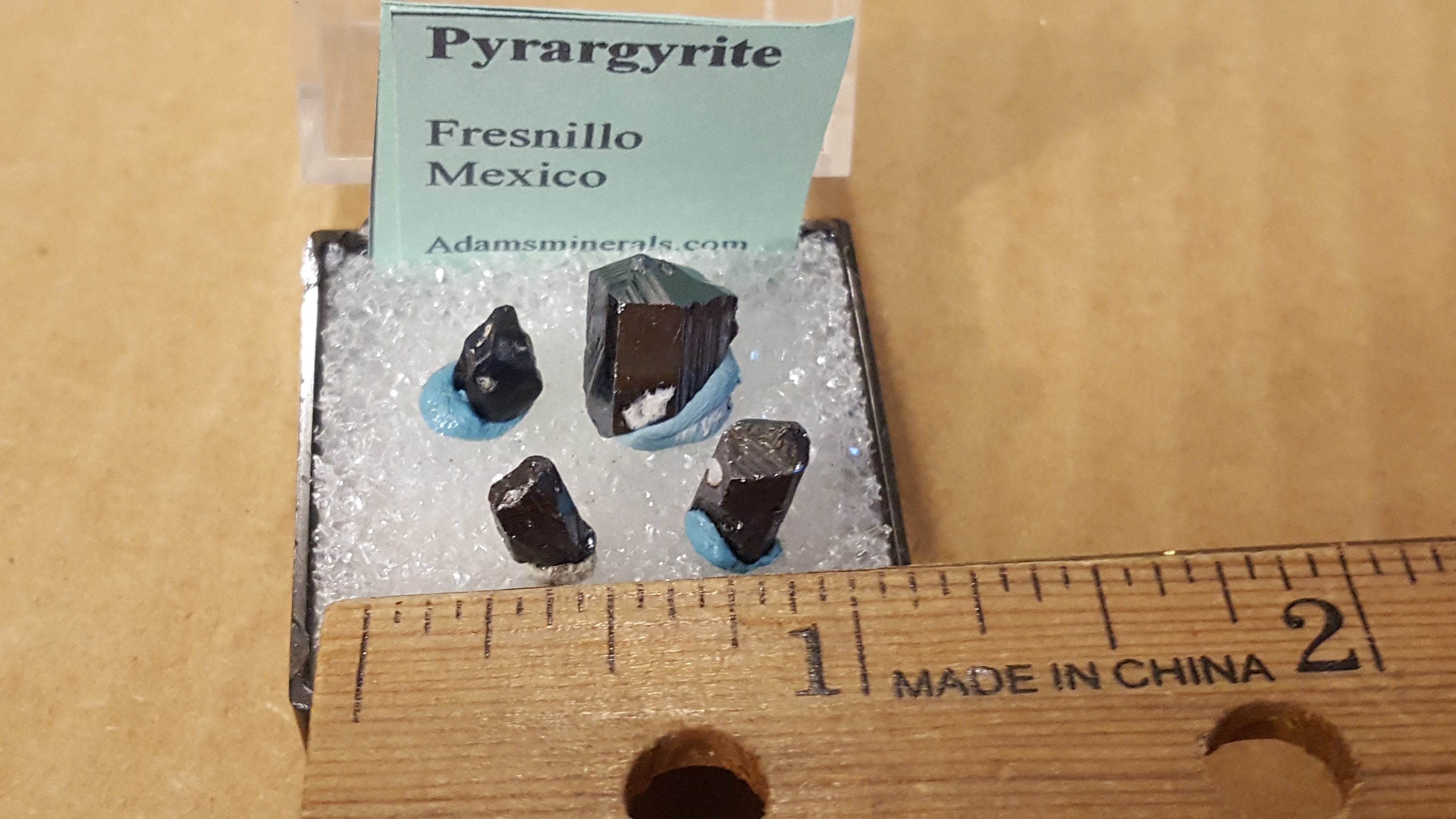 Pyrargyrite crystals - Adam's Minerals LLC