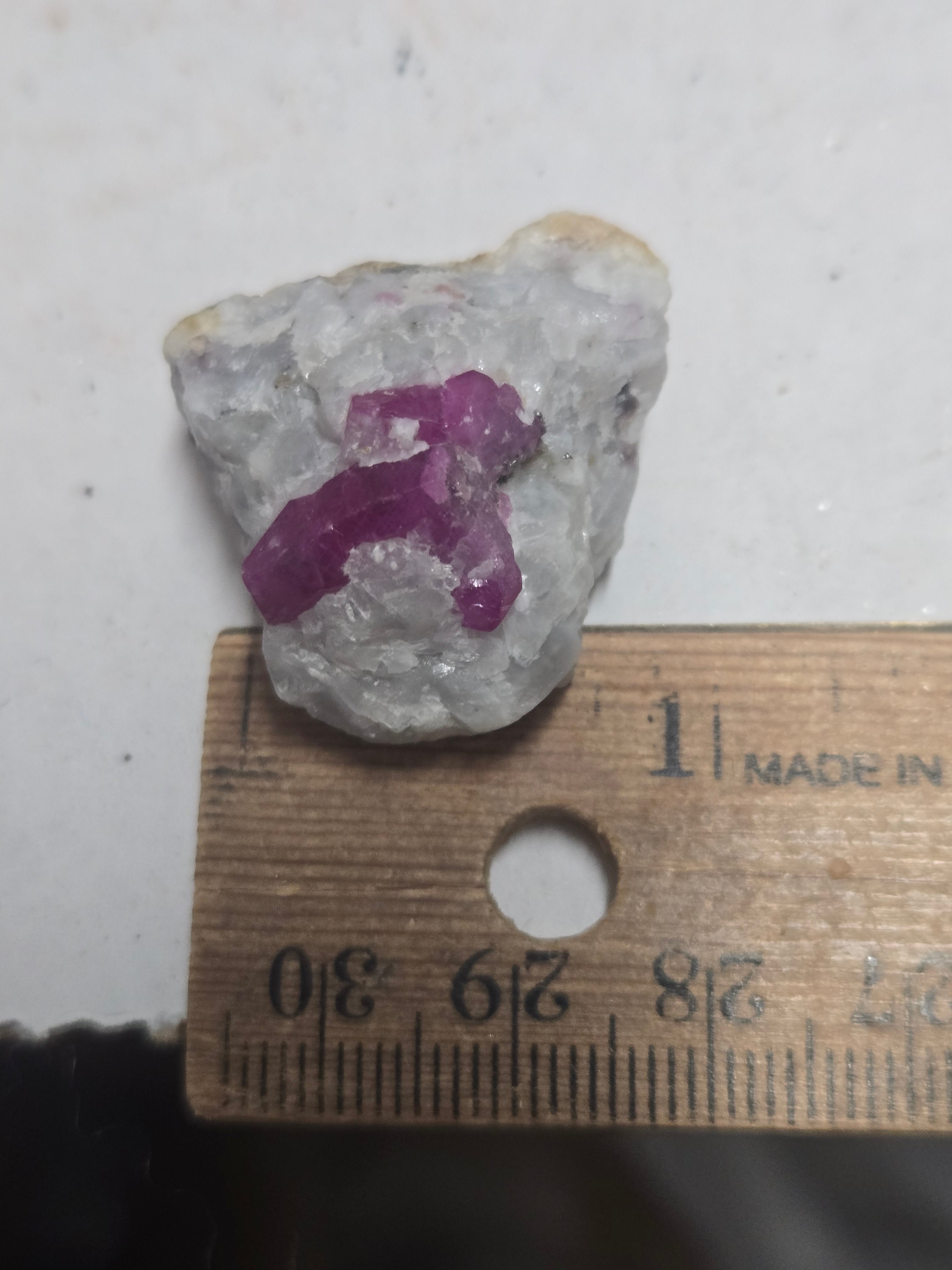 Ruby twins in matrix - Adam's Minerals LLC