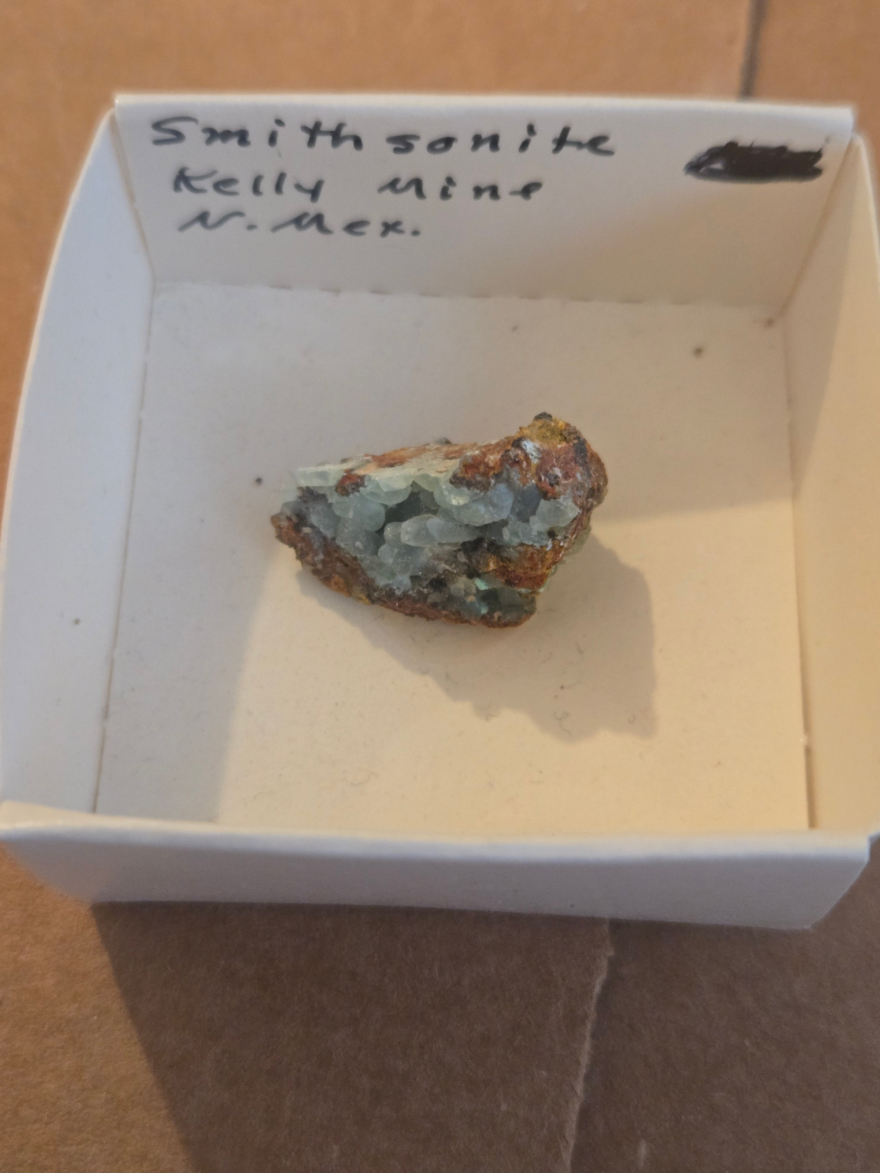 Smithsonite Kelly mine - Adam's Minerals LLC