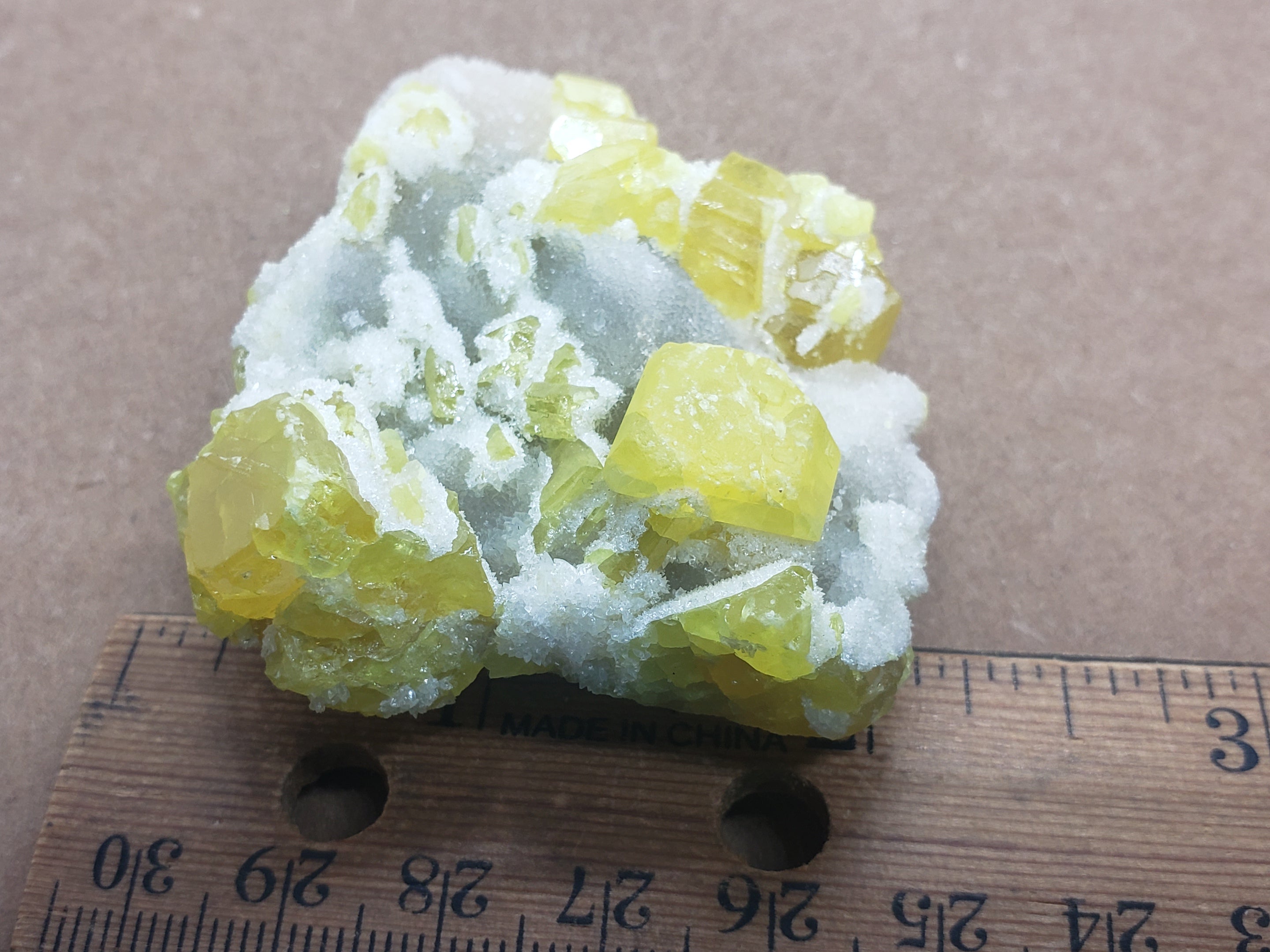 Sulphur (sulfur) Crystals on matrix - Adam's Minerals – Adam's Minerals LLC