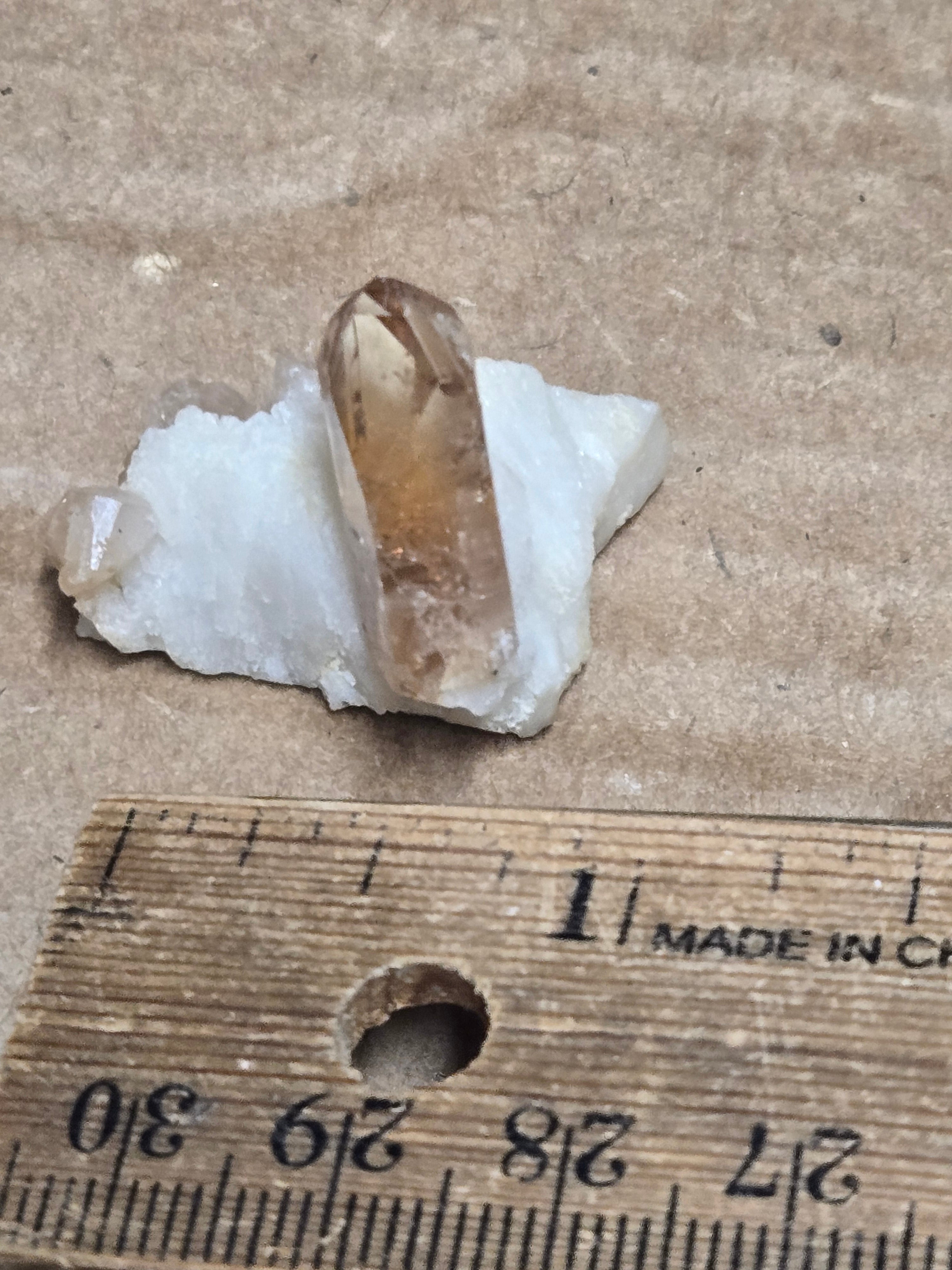 Topaz crystal in matrix - Adam's Minerals LLC