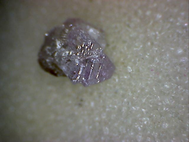 Twinned Pink Diamond specimen - Adam's Minerals LLC