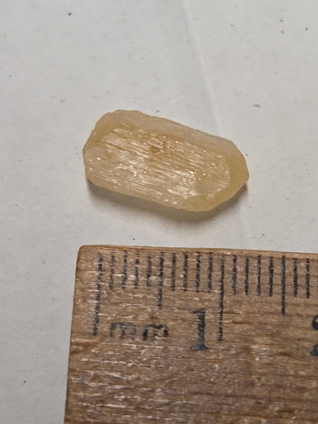 Yellow anglesite crystal - Adam's Minerals LLC