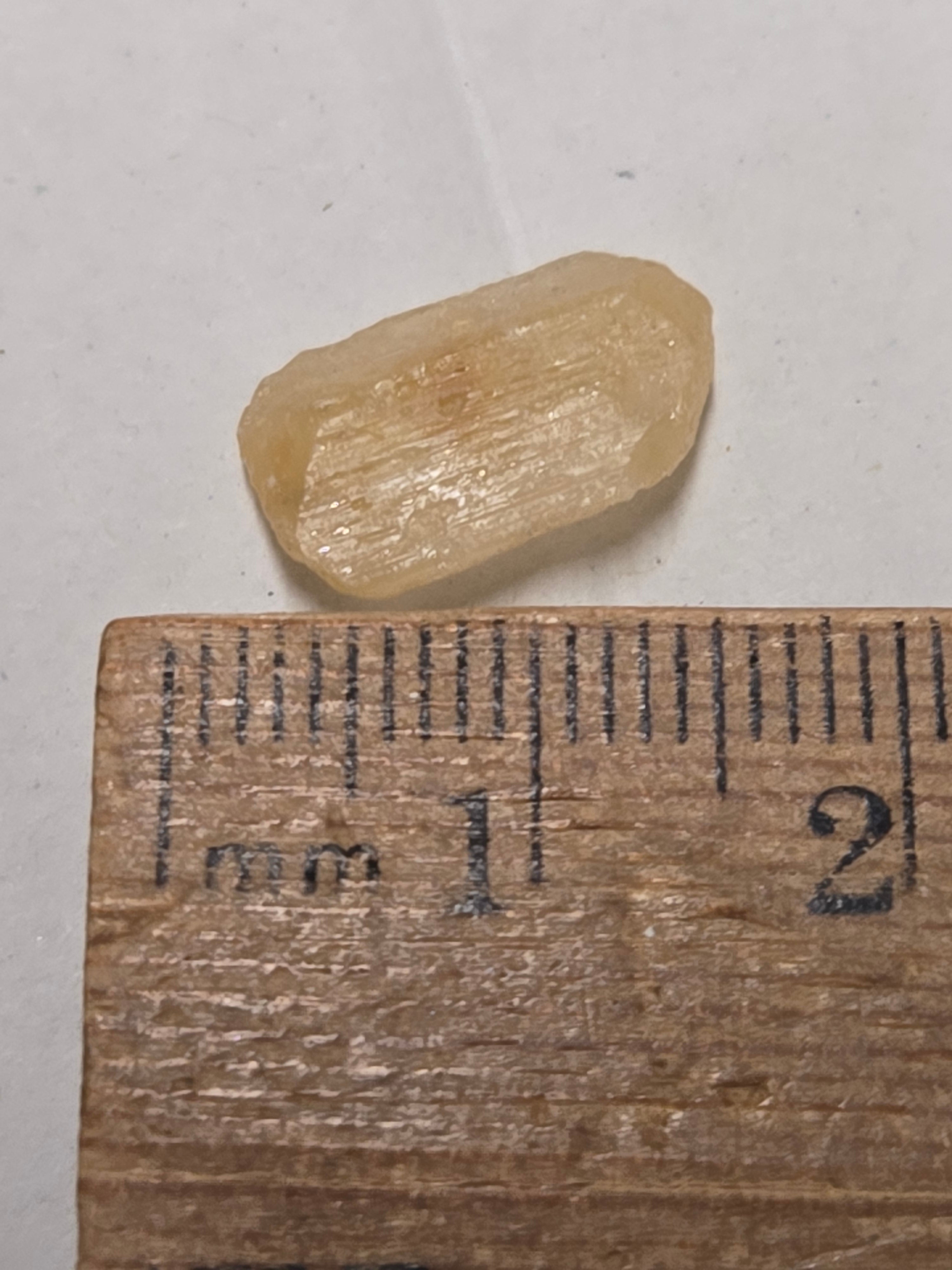 Yellow anglesite crystal - Adam's Minerals LLC