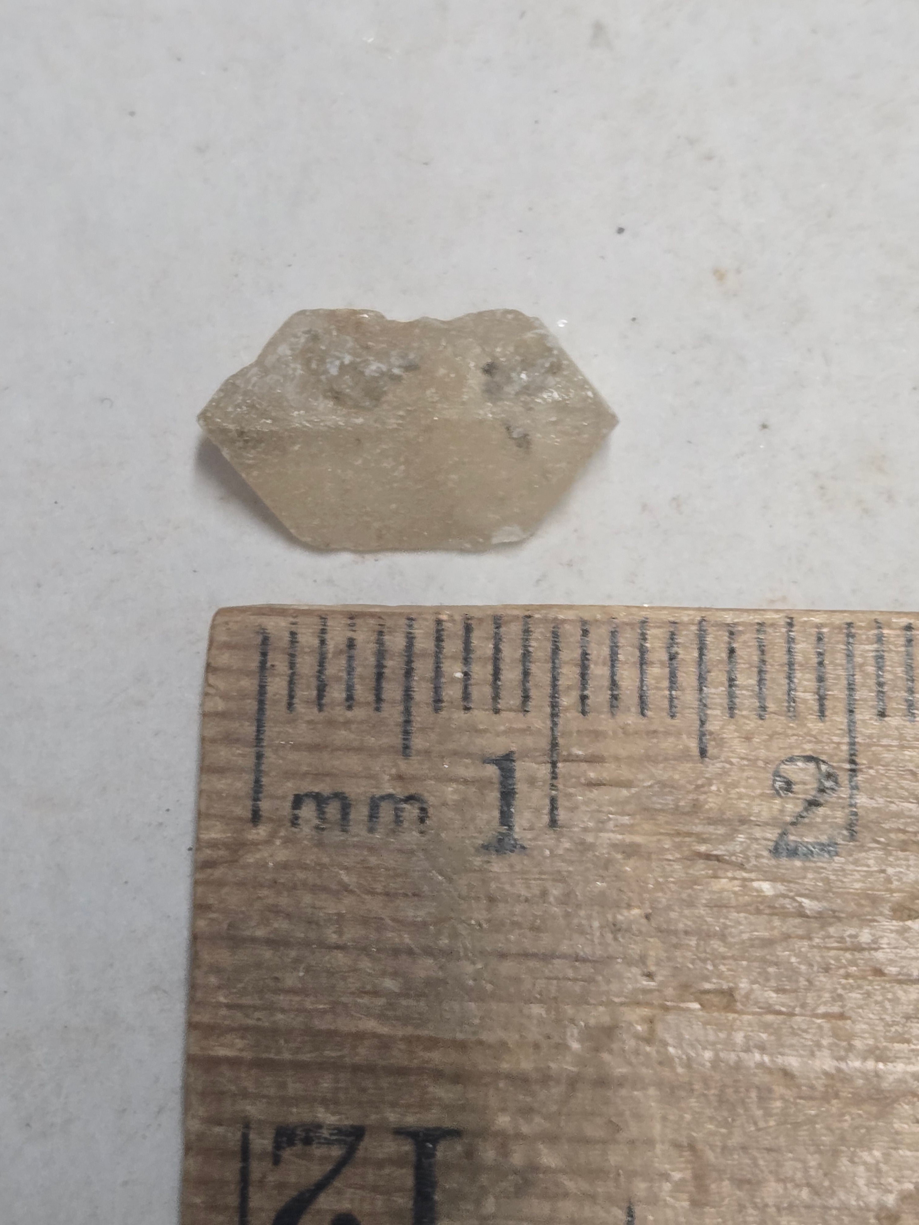 Yellow anglesite crystal - Adam's Minerals LLC