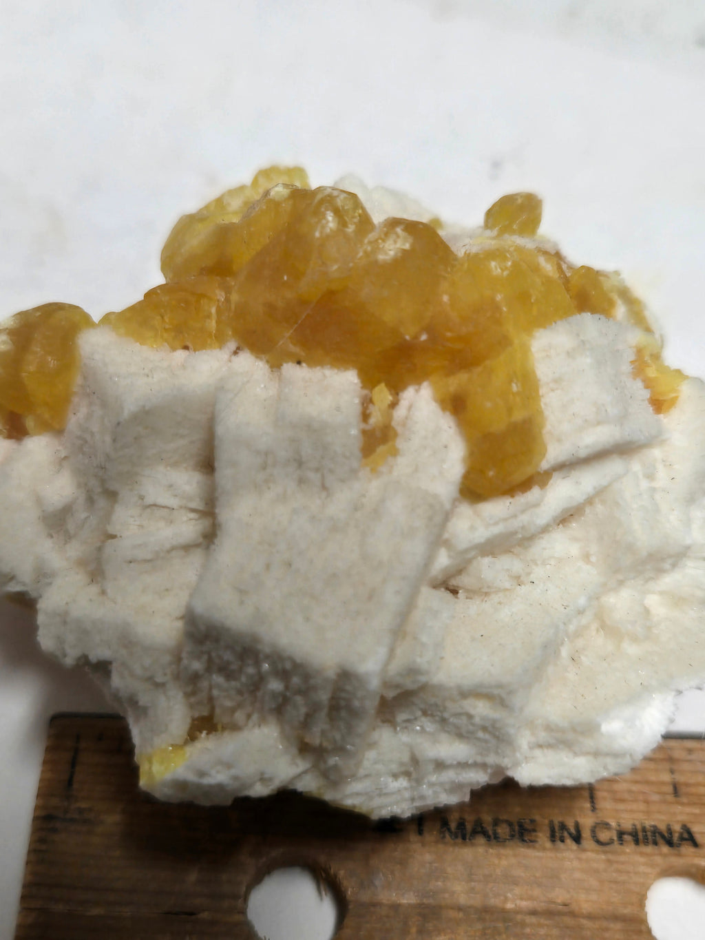 Yellow Sulphur (sulfur) with Celestite - Adam's – Adam's Minerals LLC