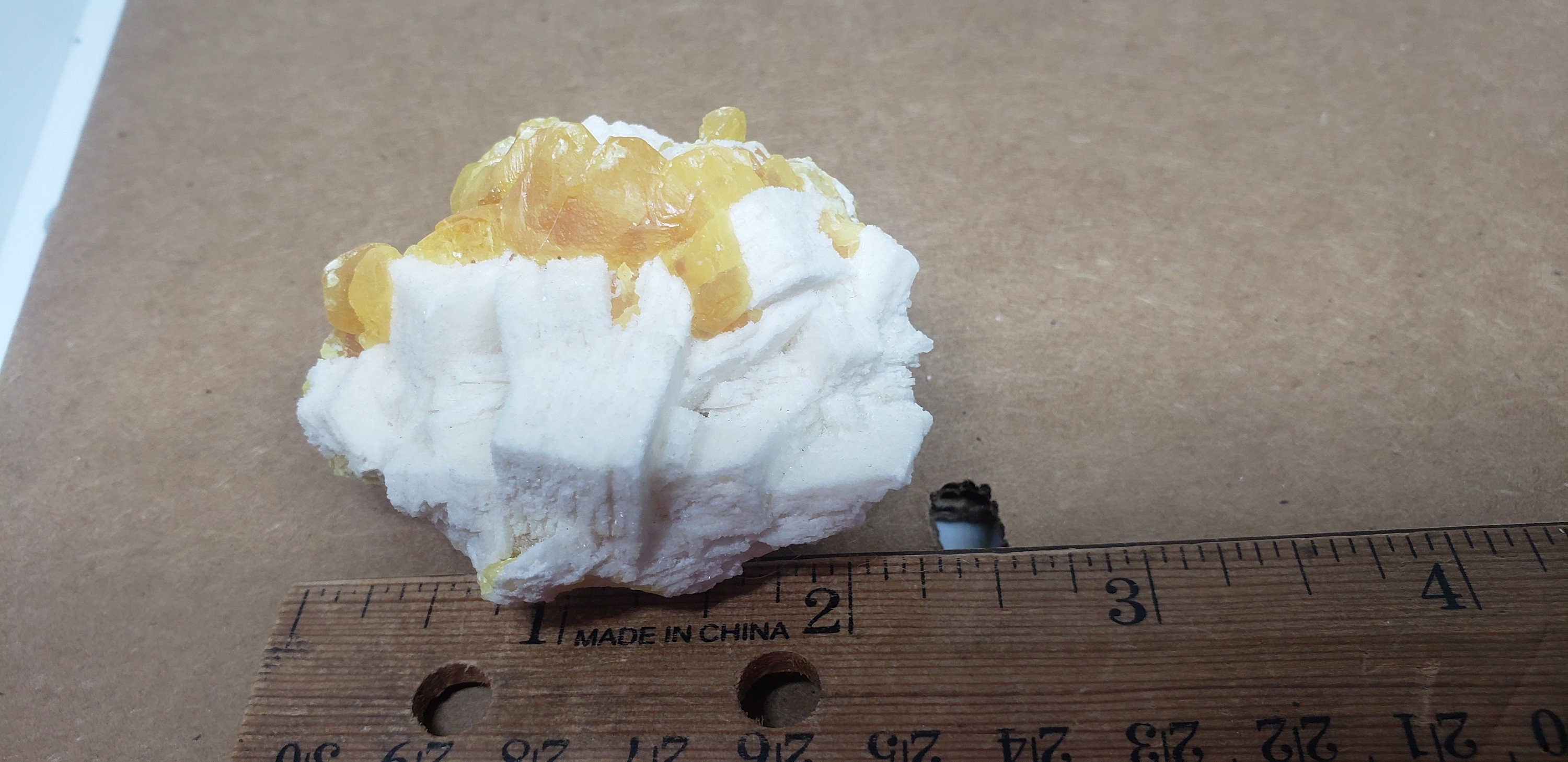 Yellow Sulphur (sulfur) with Celestite - Adam's – Adam's Minerals LLC