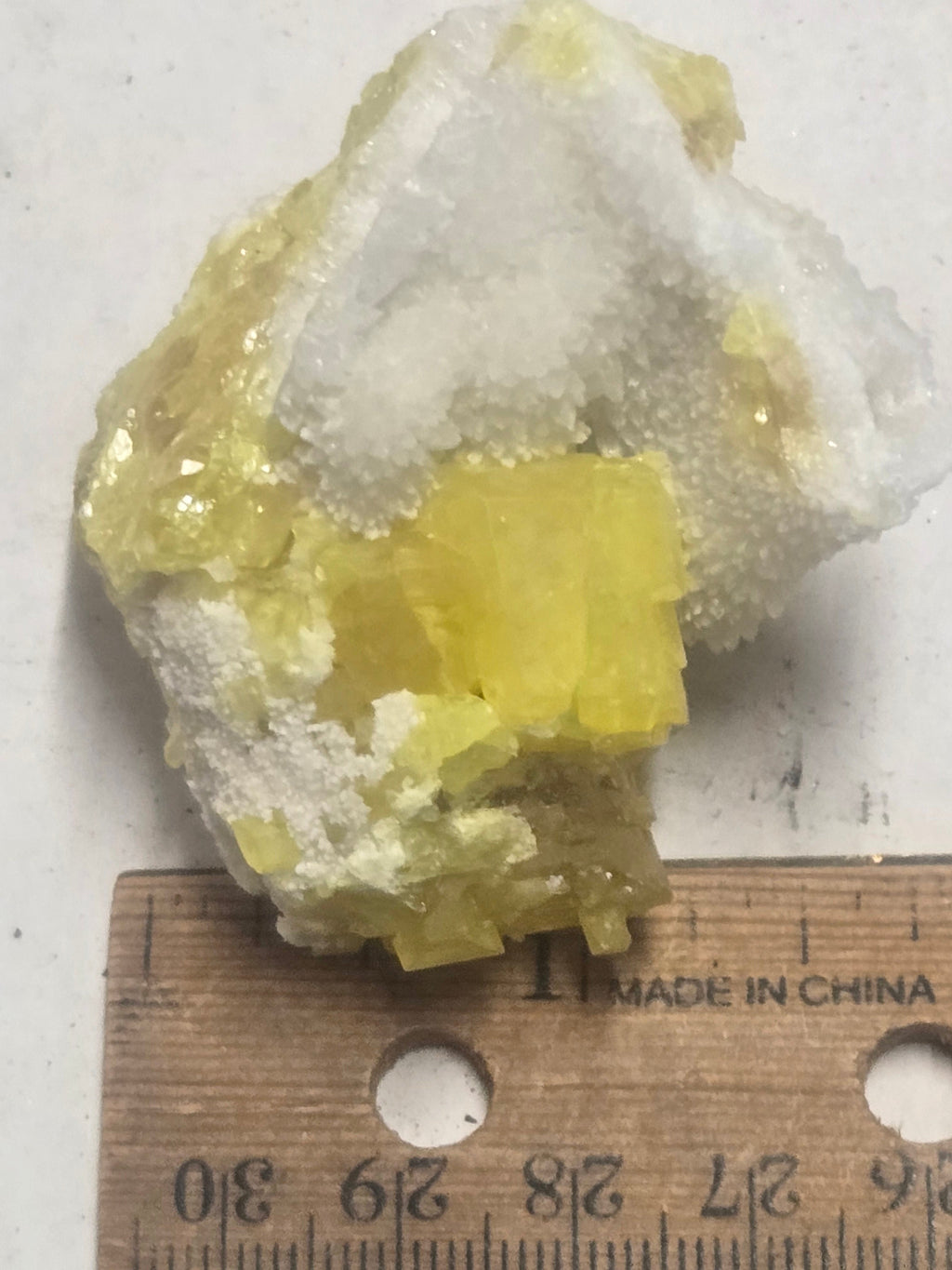 Yellow Sulphur (sulfur) with Celestite - Adam's – Adam's Minerals LLC