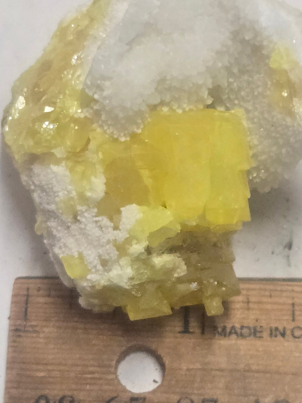Yellow Sulphur (sulfur) with Celestite - Adam's – Adam's Minerals LLC